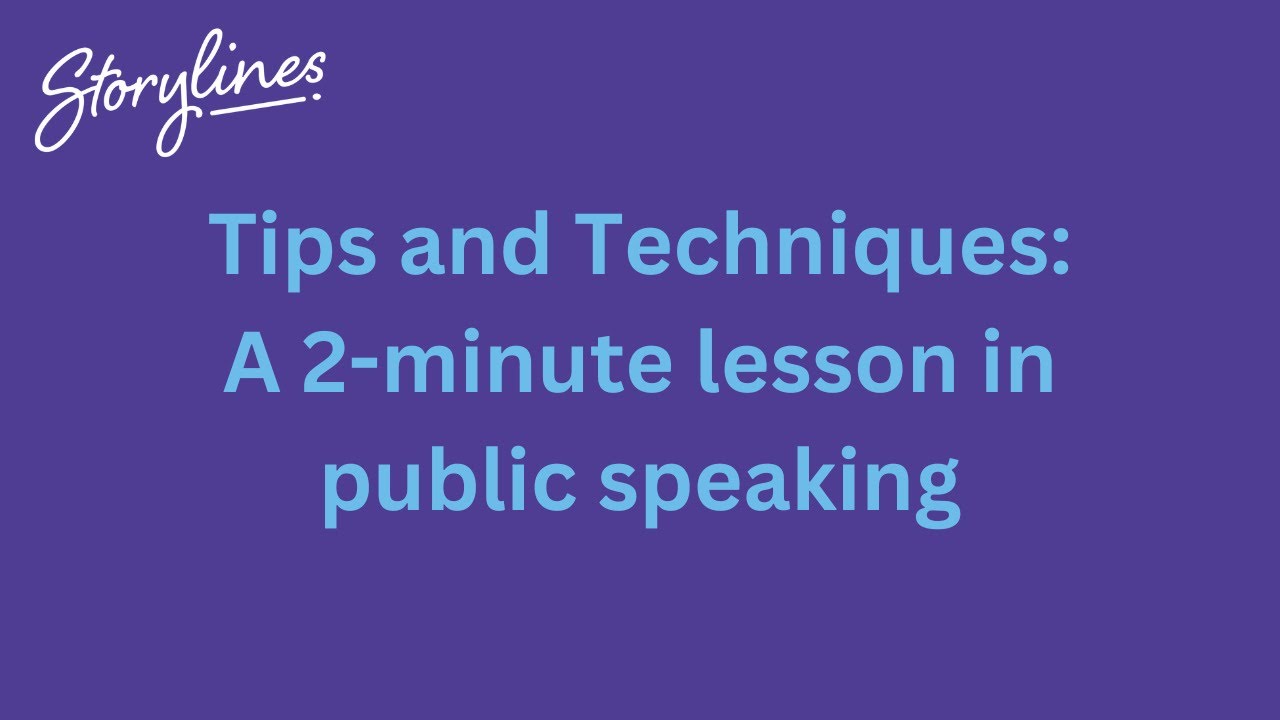 A 2 minute lesson in public speaking - YouTube