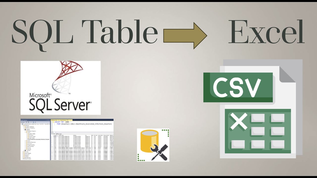 Comment importer donnees de la table SQL vers Excel - YouTube