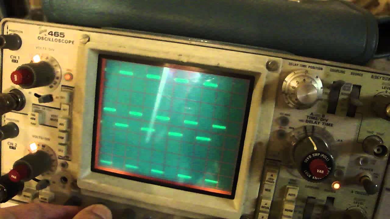 oscilloscope Tektronix 465 - YouTube