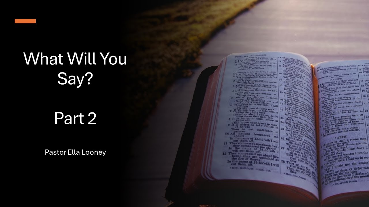 What Will You Say? Part 2 - YouTube