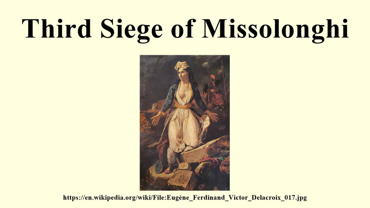 Third Siege of Missolonghi - YouTube