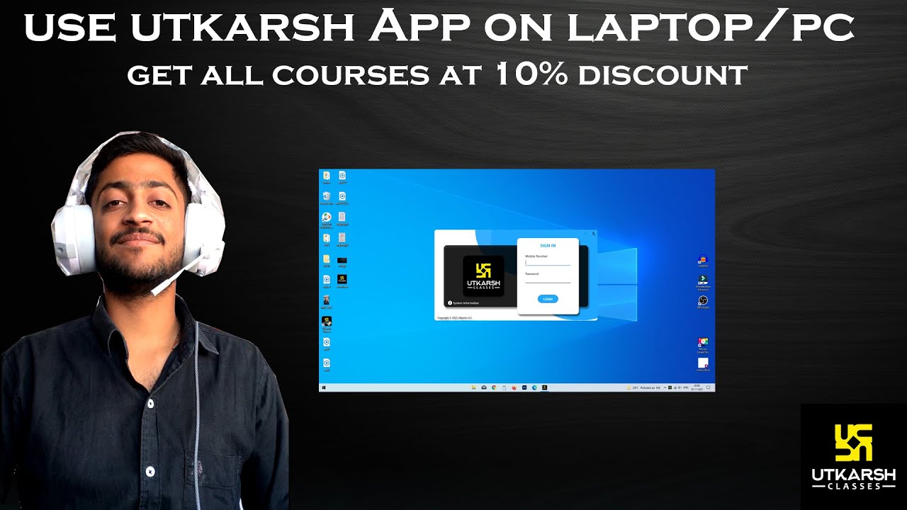 How To Run & Use Utkarsh App On Laptop/Computer [Easiest Way] | Get 10% ...