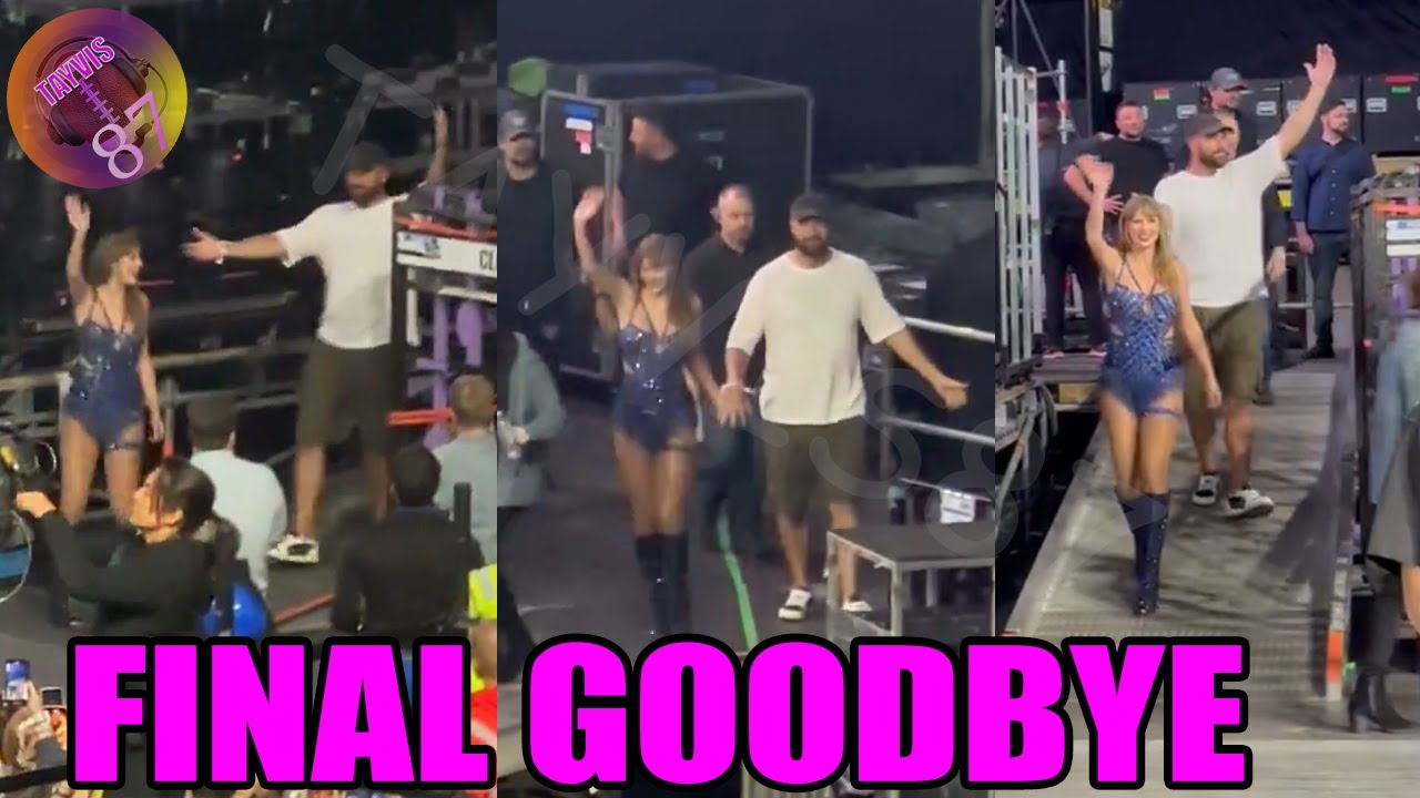 Travis & Taylor wave FINAL GOODBYE to the Amsterdam crowd & walk off ...