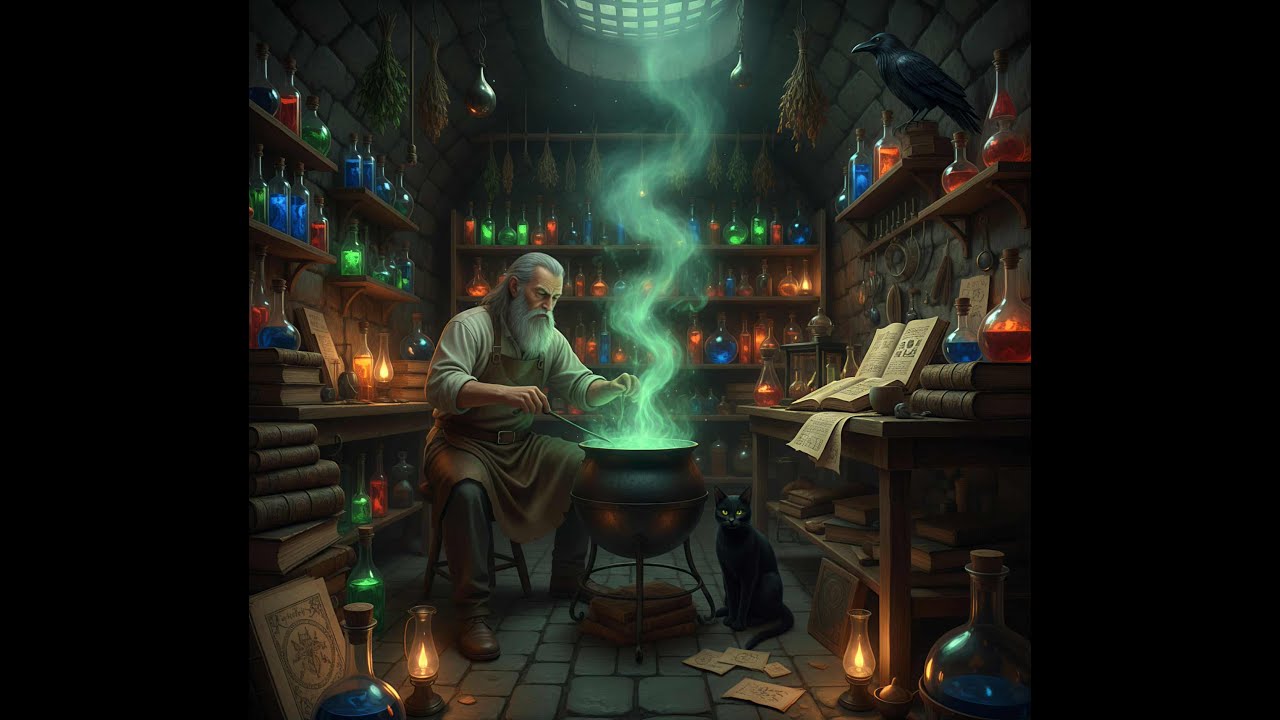 dark fantasy Lofi beats to study ancient alchemy - YouTube
