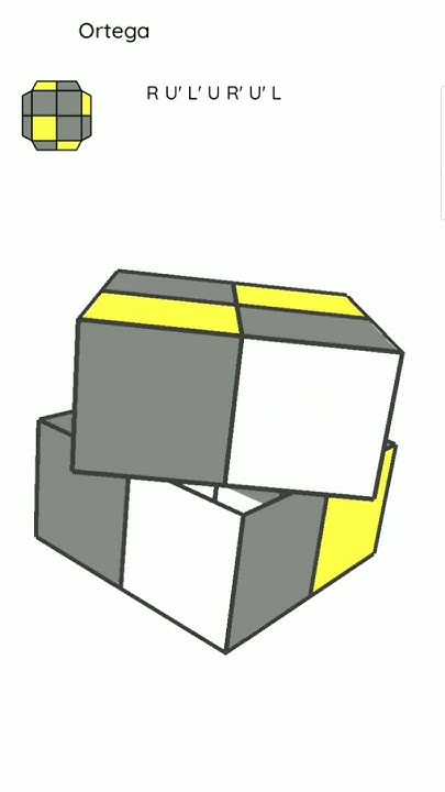 Ortega 1st OLL 2x2 #cubealgorithms Animated tutorial - YouTube