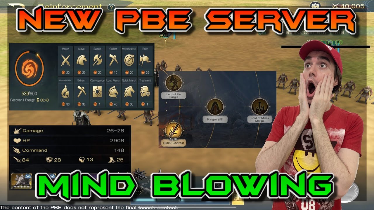 NEW PBE SERVER - MIND BLOWING NEWS - LOTR RISE TO WAR - YouTube