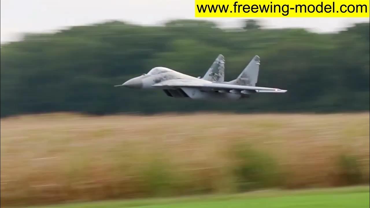 Freewing MiG-29 Fulcrum Digital Camo Twin 80mm EDF Jet PNP RC Airlane - YouTube