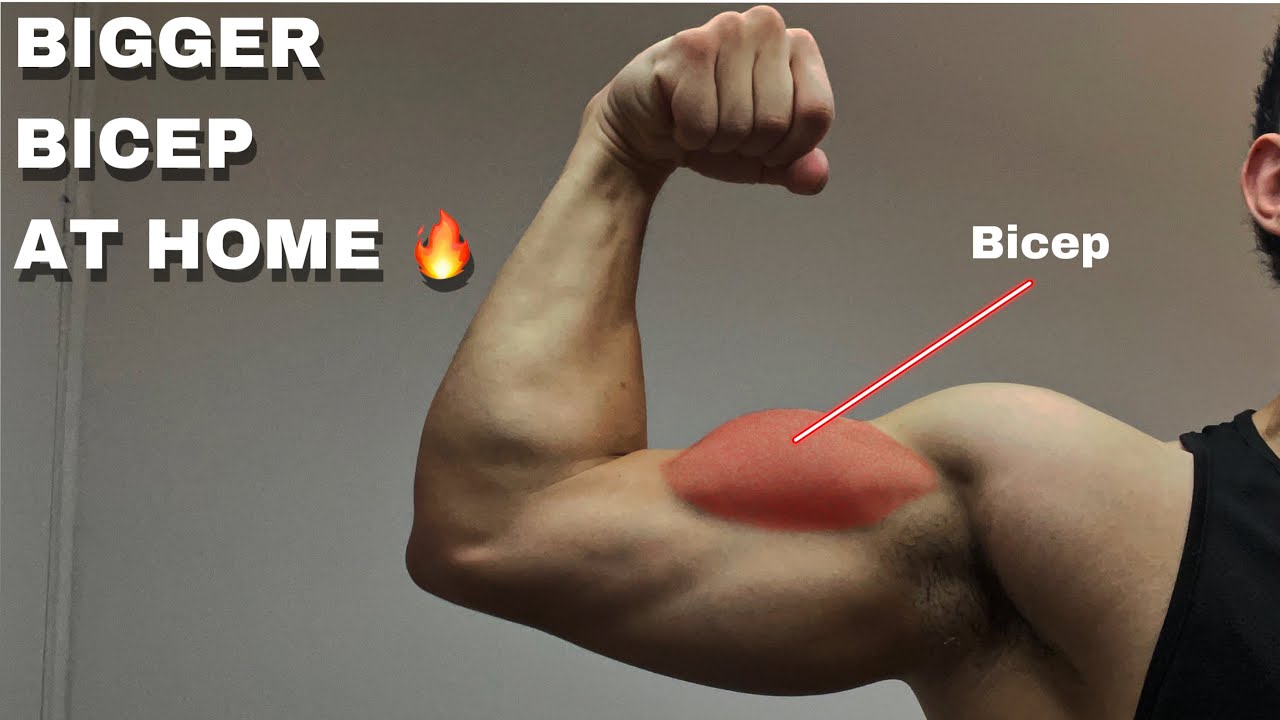 BIGGER BICEP AT HOME 💥 - YouTube