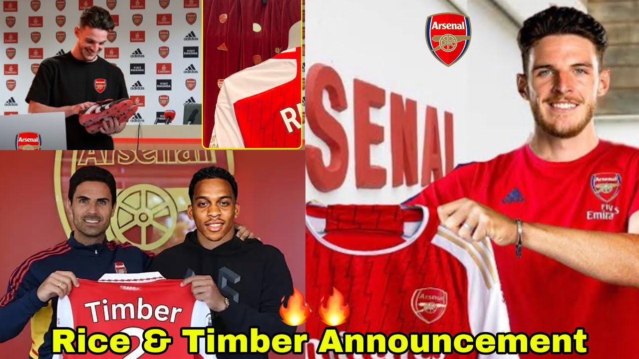 Confirmed Declan Rice and Jurrien Timber Announcement!🔥Rice & Timber to ...