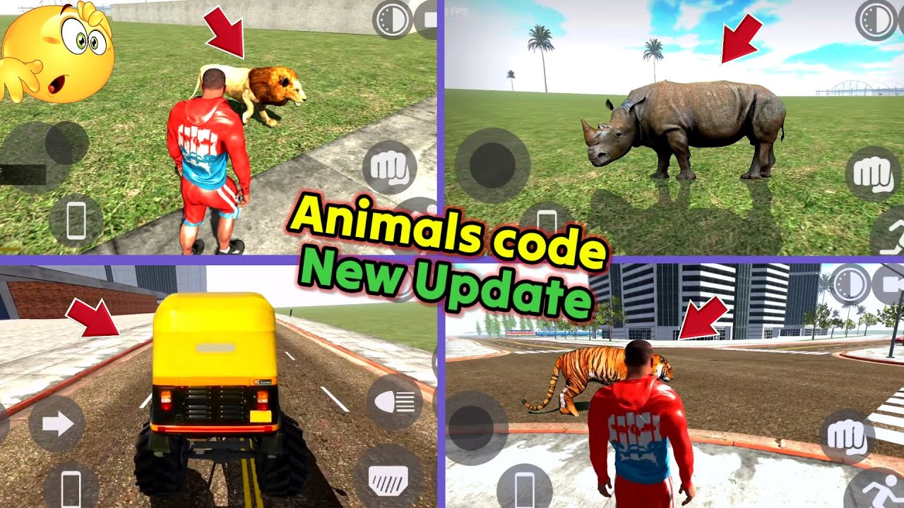 🤯Animals🦏🐅Code New Update l Lion+Rhino+Tiger+Monster Auto Code😱Indian ...