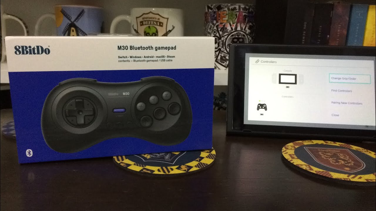 8bitdo M30 compatível com Switch Windows Android MacOS Steam Raspberry ...