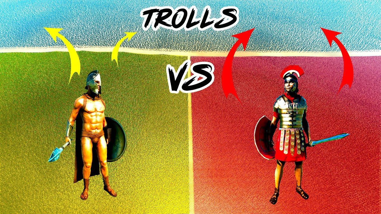 30,000 TROLLS vs team of 2,000,000 ROMANS & SPARTANS | UEBS 2 - YouTube