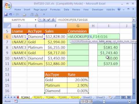 Excel Magic Trick #206: Artists Commissions & VLOOKUP - YouTube