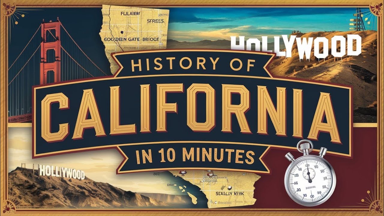 The Fascinating History of California- in 10 minutes - YouTube