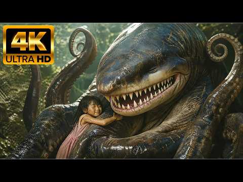 【2026 Newest Movies】The little girl's sharktopus friend protected her with its life💔😭#monster #4k