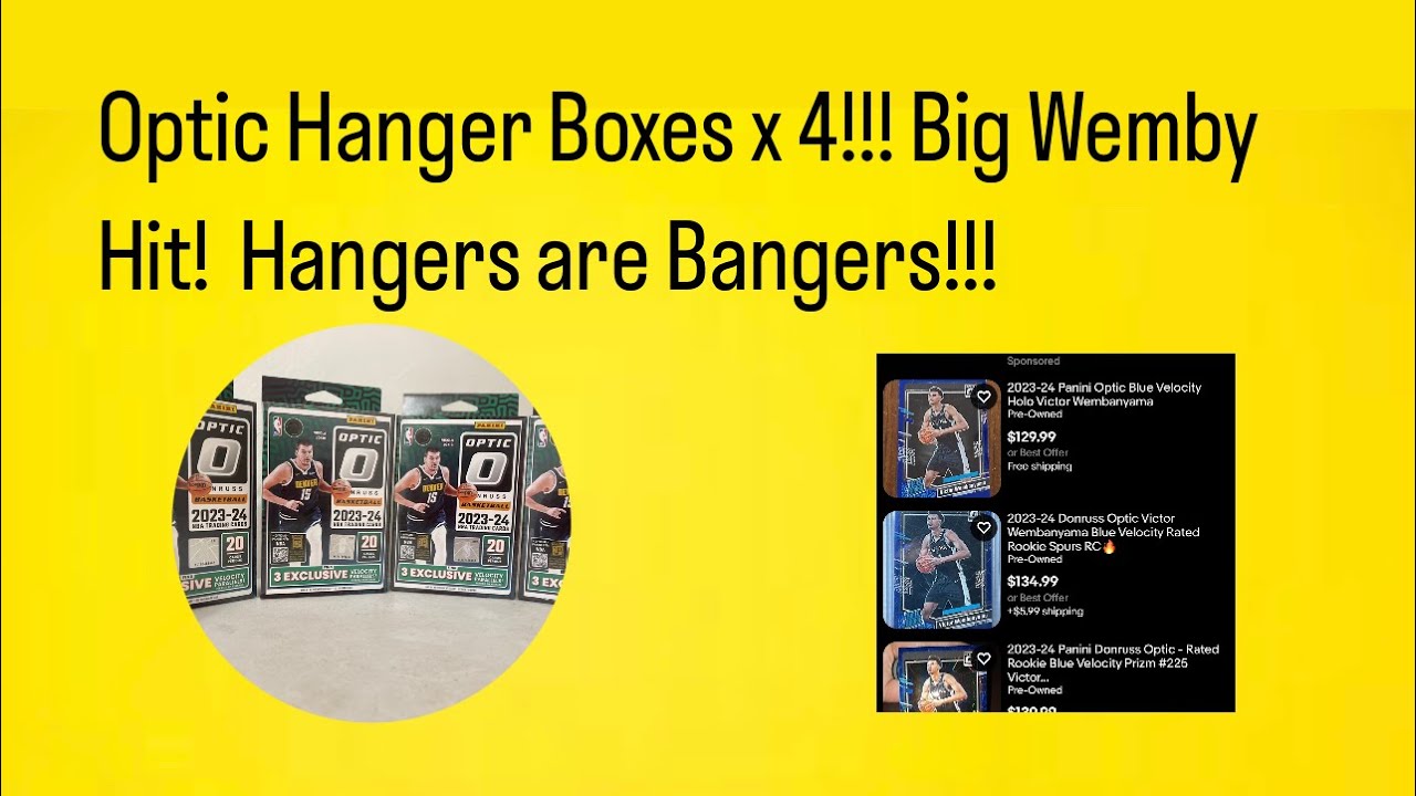 23-24 Optic Basketball Hanger Boxes! Blue velocity Wembanyama Hit ...