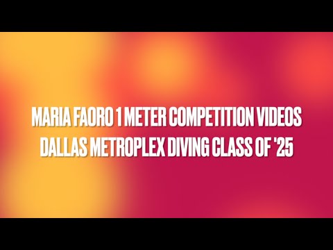 Maria Faoro 1 Meter Competition Videos - YouTube