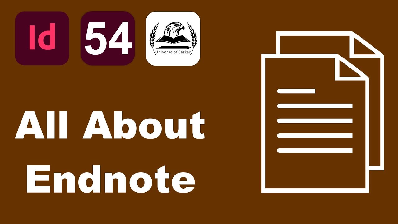 Adobe InDesign for Beginners | Endnote in InDesign in Hindi & Urdu ...