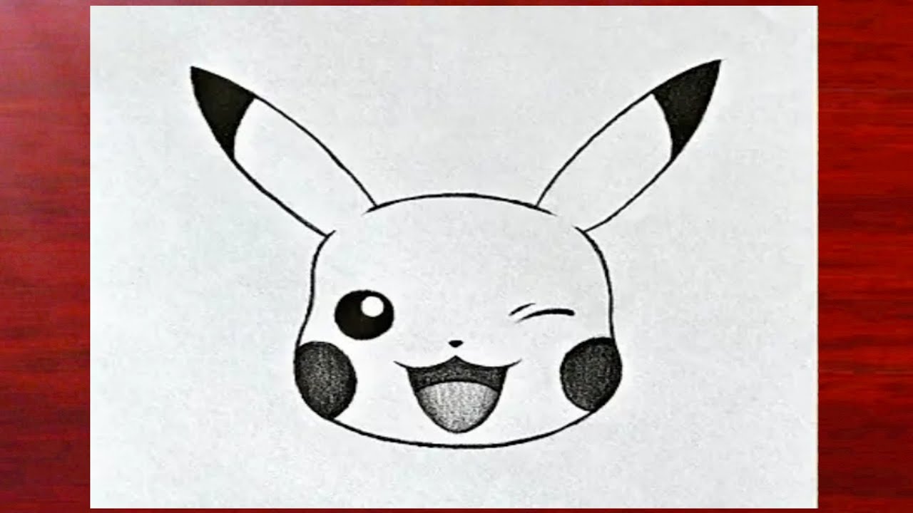 comment dessiner pikachu facile étape par étape | dessiner un anime ...