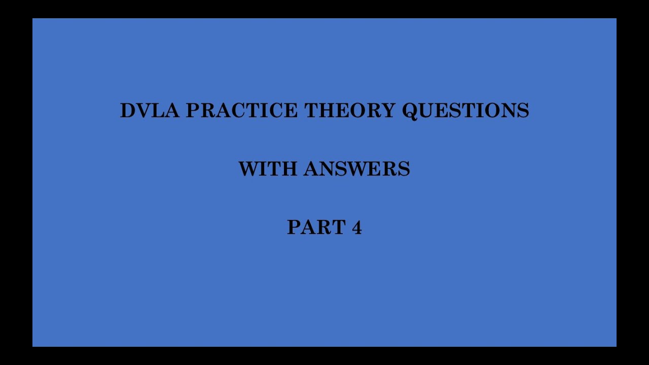 DVLA PRACTICE THEORY QUESTIONS WITH ANSWERS PART 4. #dvla #ghana # ...