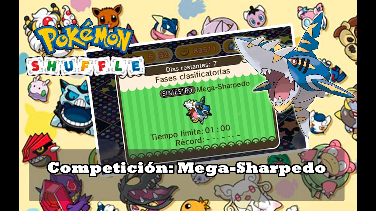 Competición: Mega-Sharpedo - Pokémon Shuffle - YouTube
