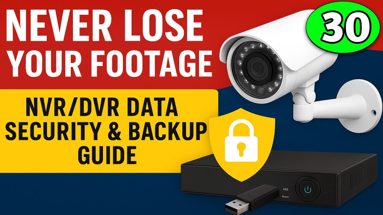 NEVER Lose Your Footage! NVR/DVR Data Security & Backup Guide l How to ...
