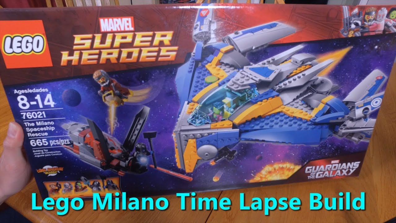 Lego Marvel Guardians of the Galaxy Milano Spaceship - Time Lapse Build ...