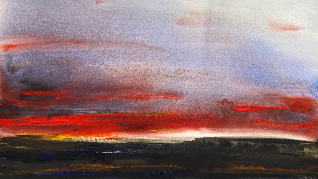 Large Abstract Watercolour March 2021 - YouTube