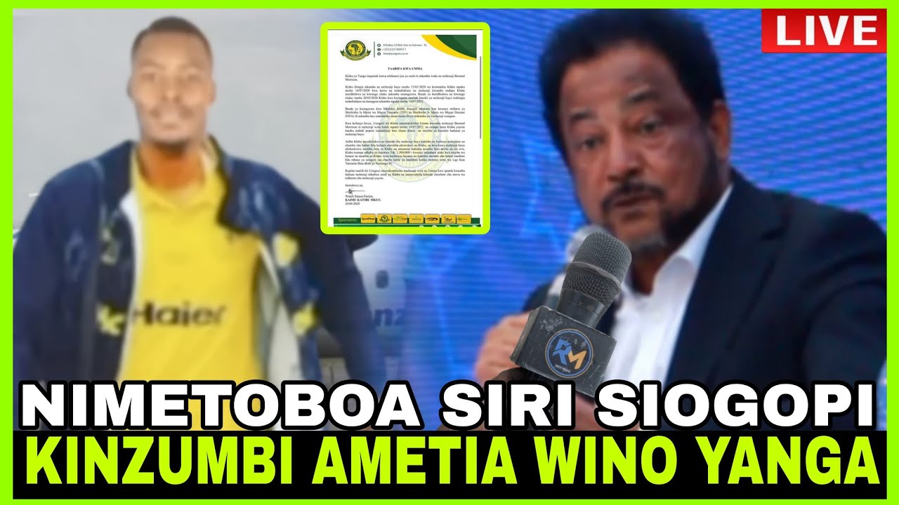 🔴#Live: ABBAS TARIMBA AFUNGUKA UKWELI WOTE/ KINZUMBI AMESAINI YANGA ...