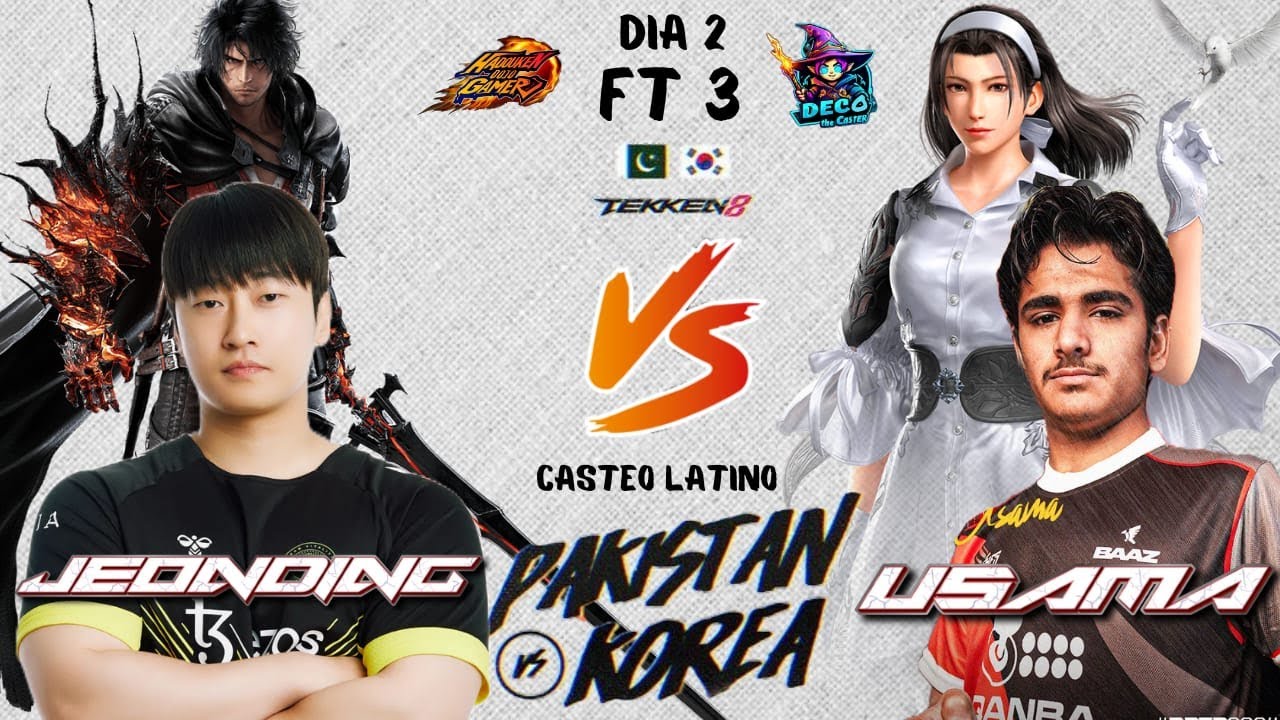 JEONDING (KOR) VS USAMA (PAK) KOREA VS PAKISTAN (DIA 2) TEKKEN 8 - YouTube