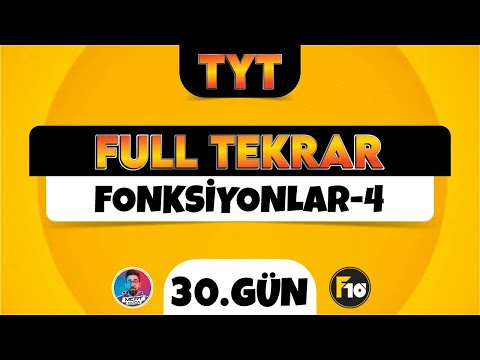 TYT Matematik Full Tekrar Kampı | 30.Gün | Fonksiyonlar-4 | 2023 | #tytbitsin