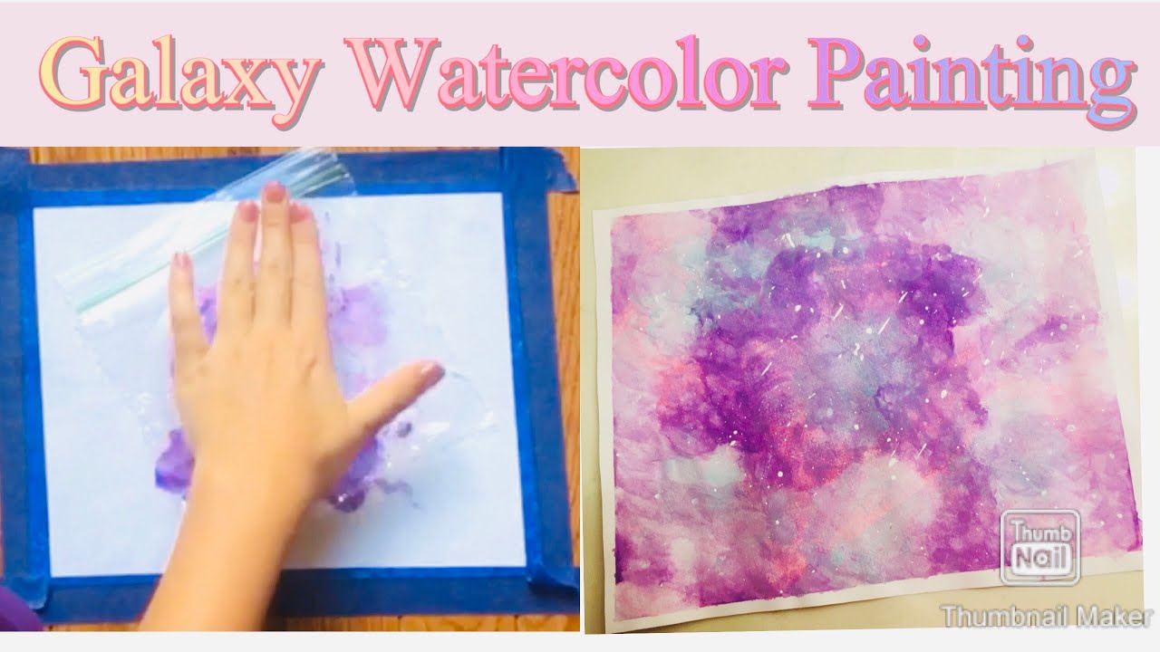 WATERCOLOR GALAXY TUTORIAL | Watercolor Wonderland - YouTube