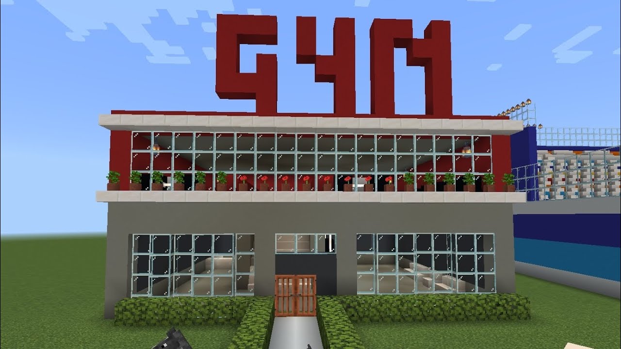 how to build a gym in Minecraft #creativity #youtube #minecraft - YouTube