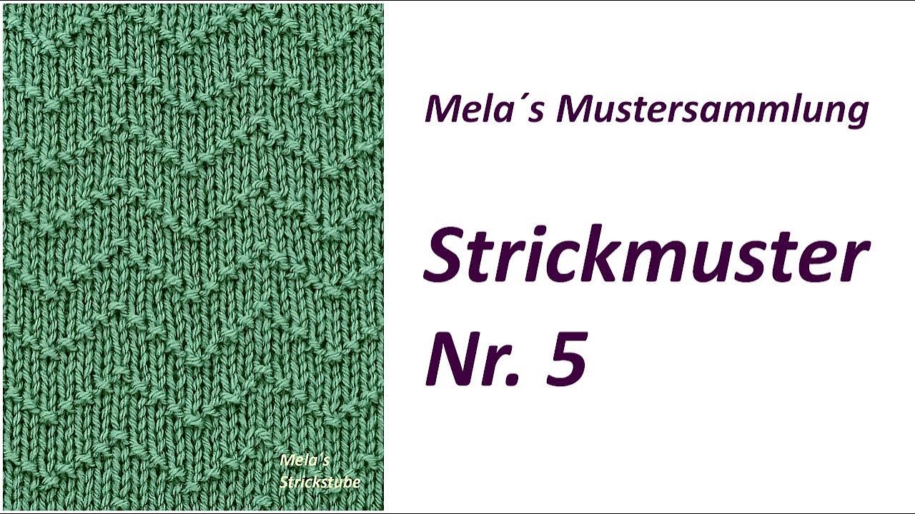 Strickmuster Nr. 5 - Muster in Reihen stricken / einfaches rechts/links ...