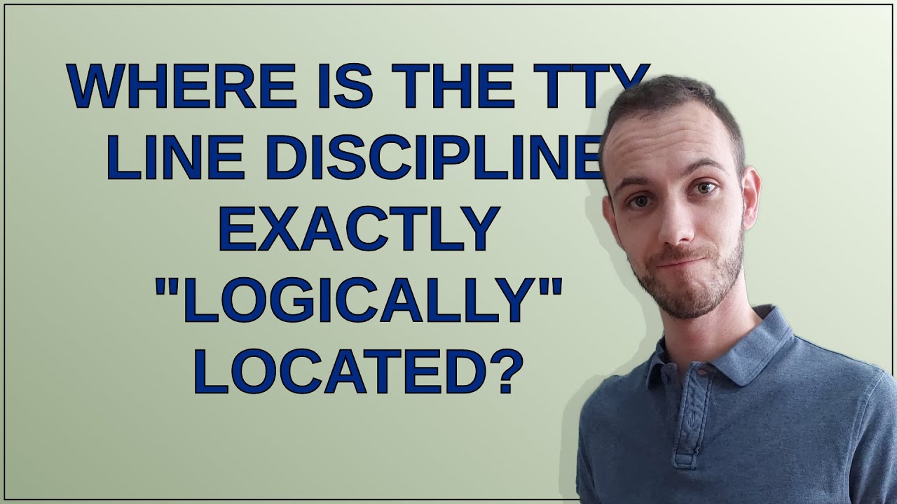 Unix: Where is the tty line discipline exactly "logically" located ...