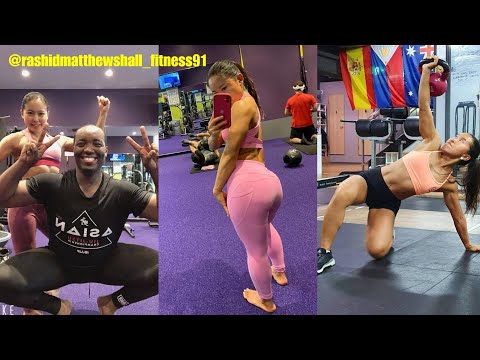 Female Japanese Bikini Athlete Erina Leg day Session