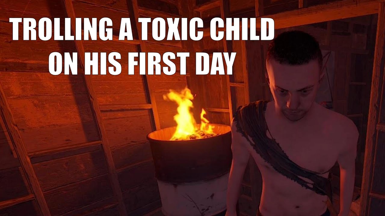TROLLING A TOXIC RAGING CHILD IN RUST - YouTube