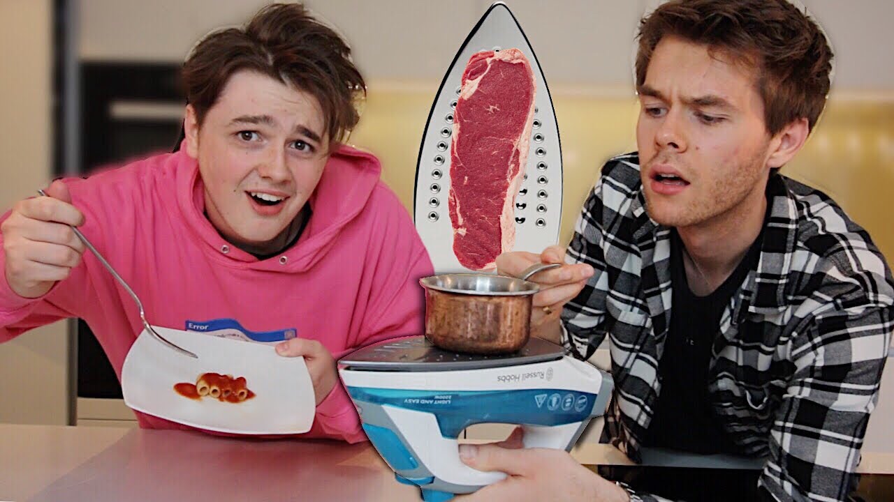COOKING A 3-COURSE-MEAL WITH AN IRON? - YouTube
