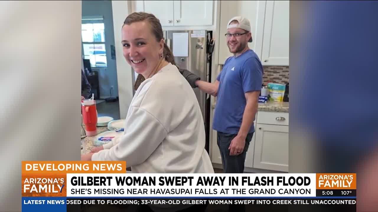 Family distraught after Gilbert woman swept away in flash flood - YouTube