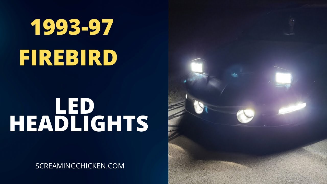 1993-97 Firebird LED Headlight Installation - YouTube
