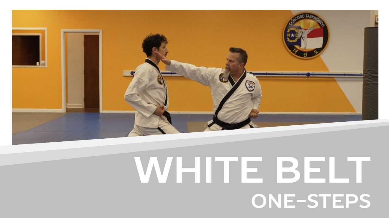 One-steps for White Belts (Traditional) | Concord Taekwondo - YouTube
