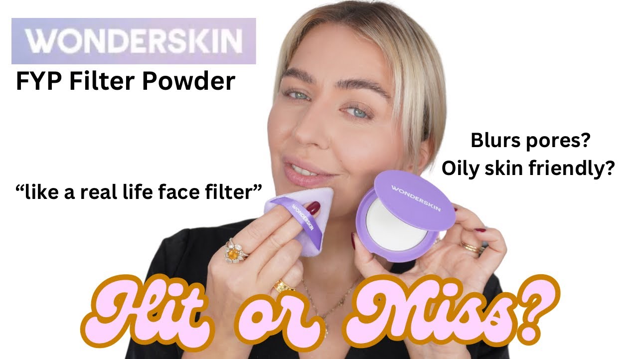 wonderskin FYP filter powder bluring setting, mattifying powder review ...