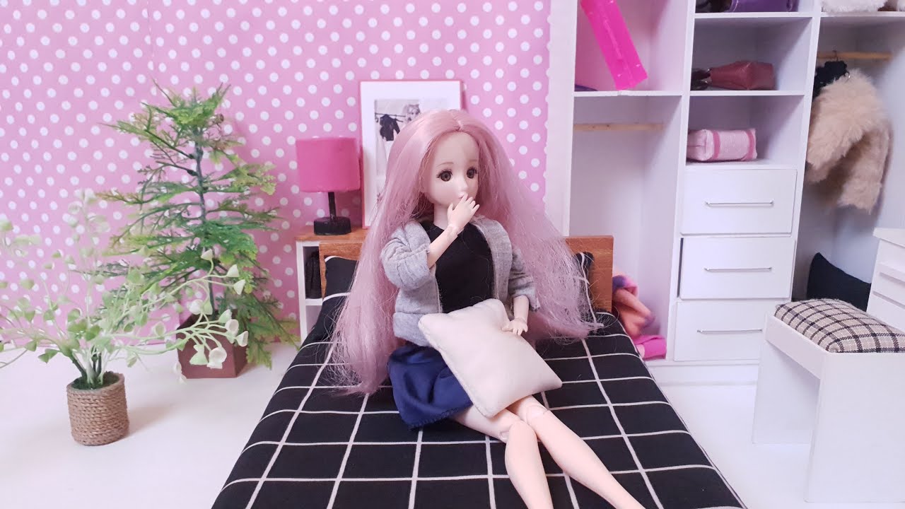 8 Minutes Satisfying With Barbie Rest After Doing Activities ASMR - bed ...