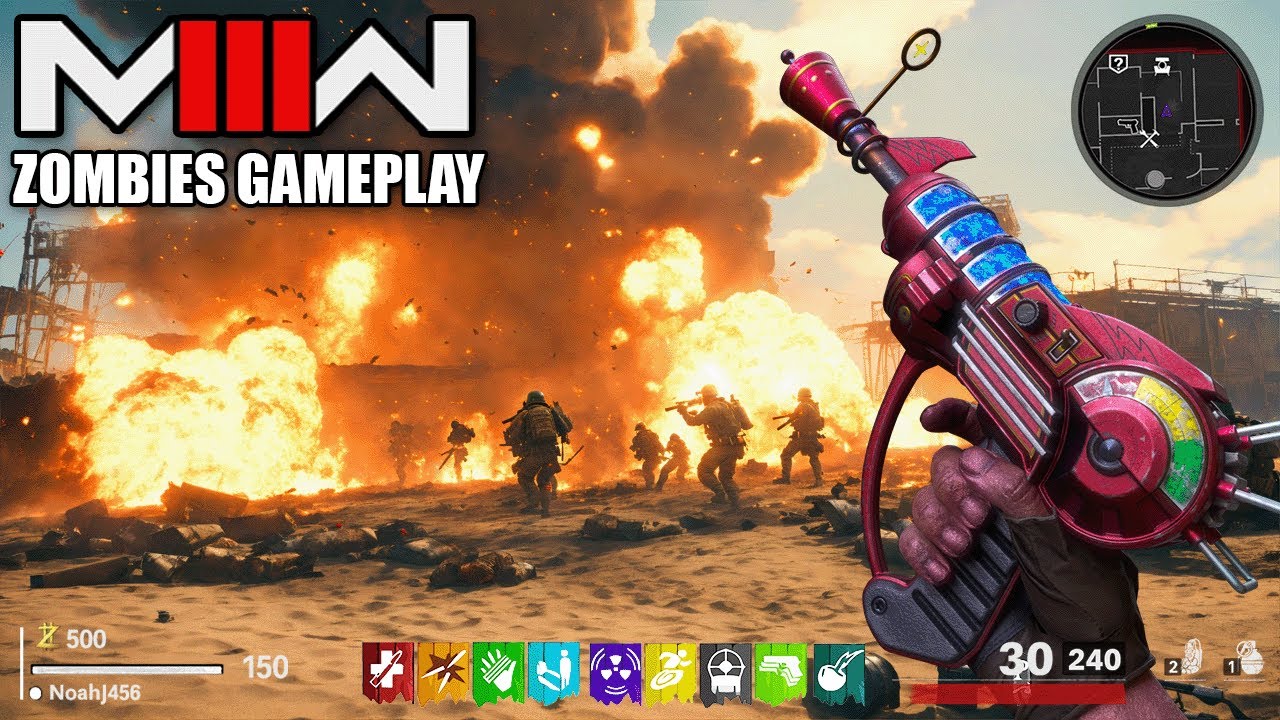 COD MW3 ZOMBIES GAMEPLAY EASTER EGGS AND LIVE REACTION!!! - YouTube