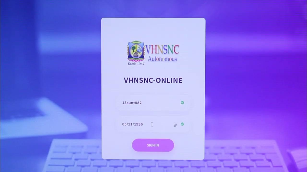 MCQ Summative Examinations | Instructions | V.H.N.S.N.College (Autonomous) - YouTube