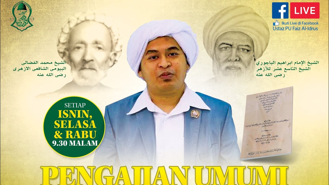 Ustaz Syed Faiz Al Idrus @ PU Faiz -Kitab Kifayatul Awam Fi Ma Yajibu ...