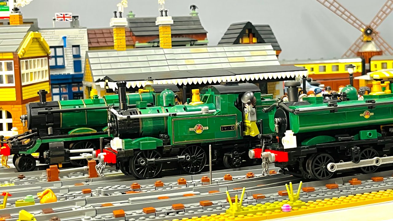 Last LEGO Train Layout Running Session - YouTube