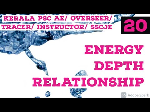 ENERGY DEPTH RELATIONSHIP - fluid mechanics part 20 for LSGD AE - YouTube