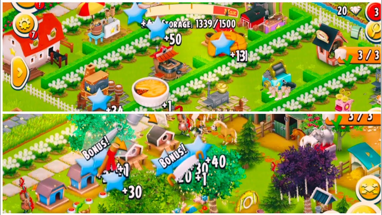 Hay Day | Collecting the products and Feeding the pets | Relaxing ...
