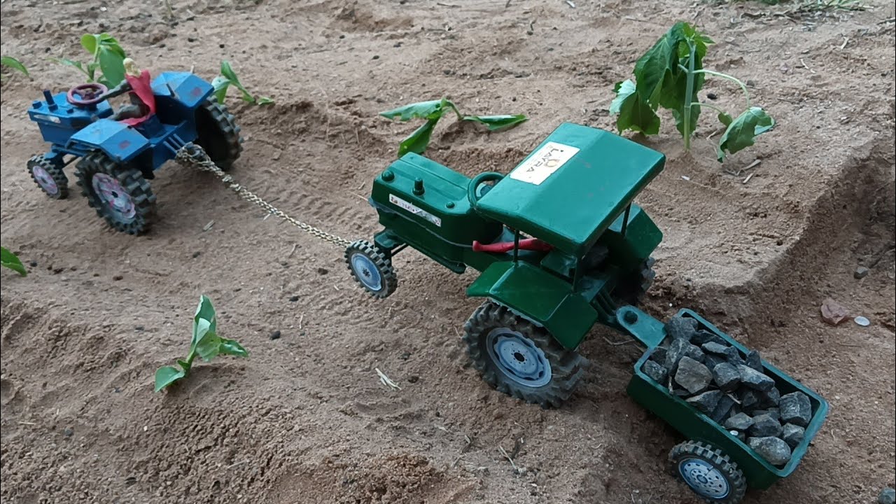 mini tractor pul banane ke liye laya trolley mein gitti diy tractor ...